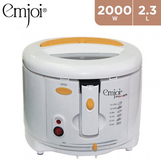 Buy Emjoi Power Deep Fryer 2000W 2.3L Steamer & Cooker | توصيل Taw9eel.com
