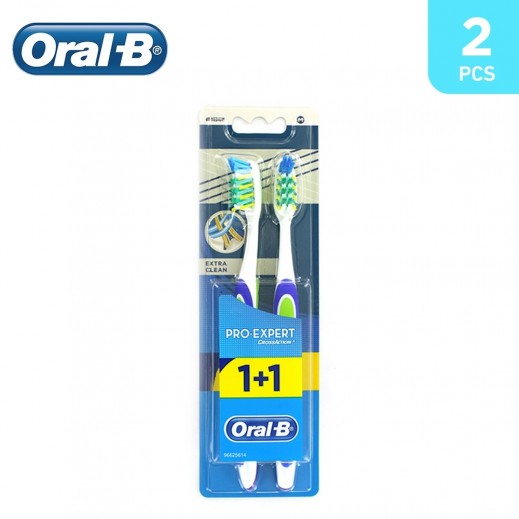 Buy Oral-B Toothbrush Pro-Expert Extra Clean 40 Medium (1+1 Free ...