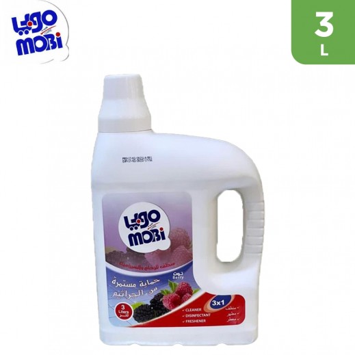 Buy Mobi Berry Multipurpose Disinfectant Cleaner 3 L | توصيل Taw9eel.com
