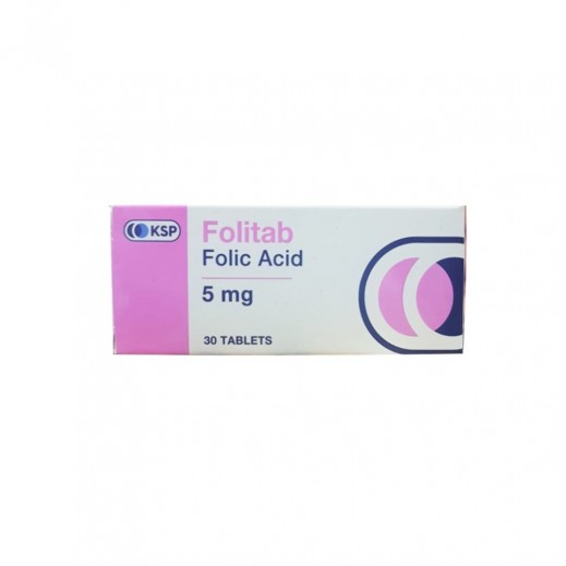 Buy Folitab 5Mg Folic Acid 30 Tablets - delivered by Pharmazone ...