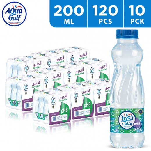 Buy Aqua Gulf Alka Pure Drinking Water 120 x 200 ml | توصيل Taw9eel.com
