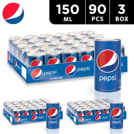 Wholesale - Pepsi Can 150 ml (3x30 pieces) | توصيل Taw9eel.com