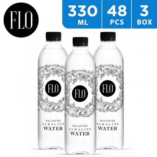 Buy Flo Balanced Alkaline Water 48 x 330 ml | توصيل Taw9eel.com