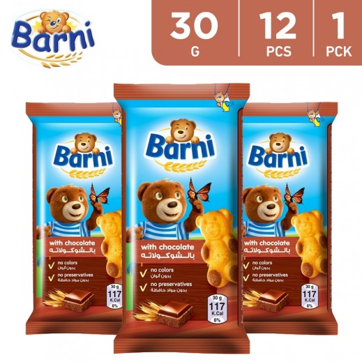 Buy Barni With Chocolate 12 x 30 g | توصيل Taw9eel.com
