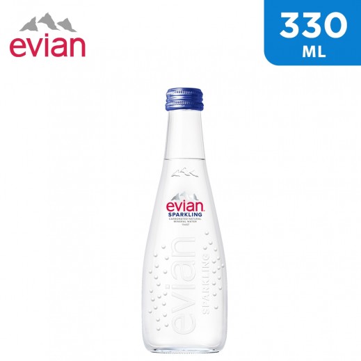Buy Evian Sparkling Carbonated Mineral Water Glass 330 ml - delivered by Taw9eel Fast | توصيل ...