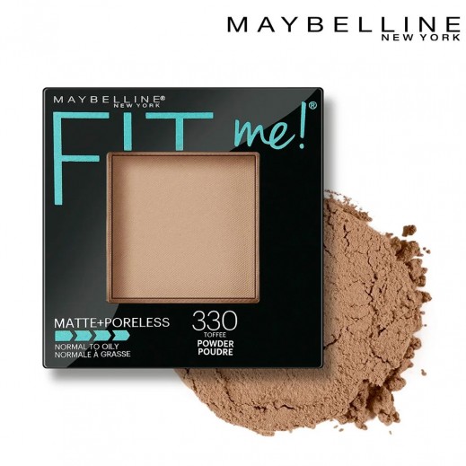 Buy Maybelline Fit Me Matte Poreless Foundation Powder 330 Toffee ...
