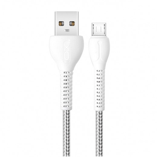 XO Fast Charging Micro USB Cable 1 M – Silver | توصيل Taw9eel.com