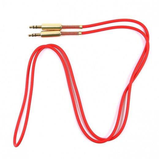 Soloffer AUX Cable 1M - Red | توصيل Taw9eel.com