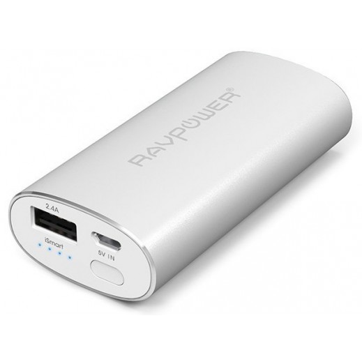 اشتري RavPower Power Bank 6700mAh Silver | توصيل Taw9eel.com