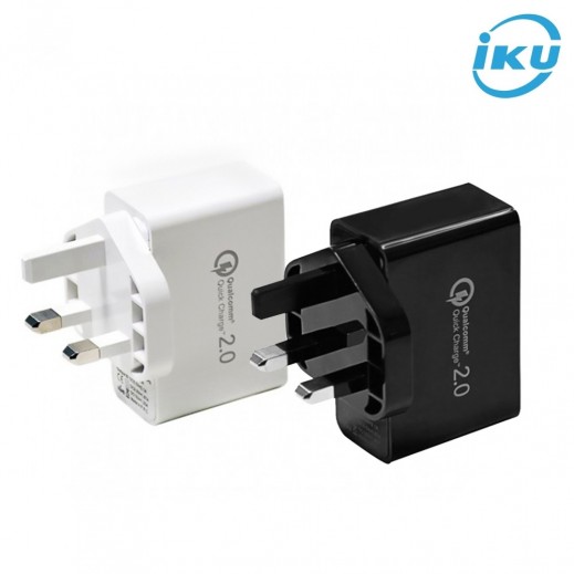 اشتري إكو شاحن حائط ثنائي المنفذ Usb بتقنية Qc 2 0 توصيل