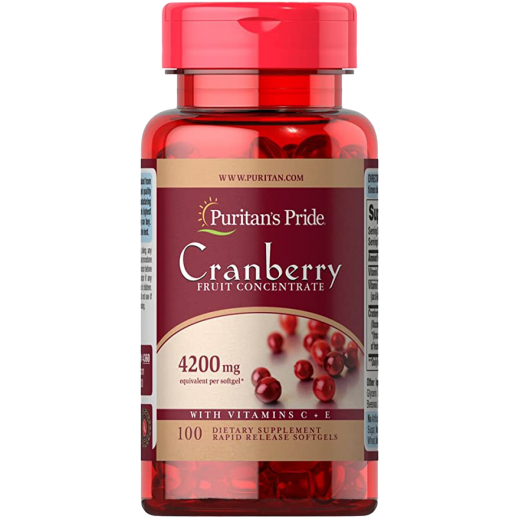 Puritans Pride Cranberry Fruit 100Cap | توصيل Taw9eel.com