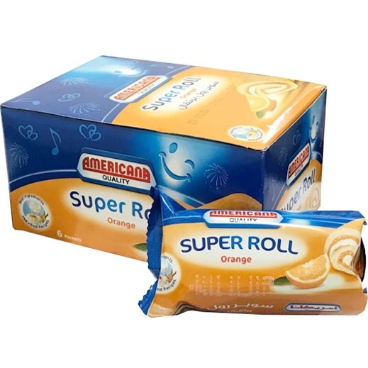 اشتري Americana Super Roll Orange 6 x 85 g | توصيل Taw9eel.com